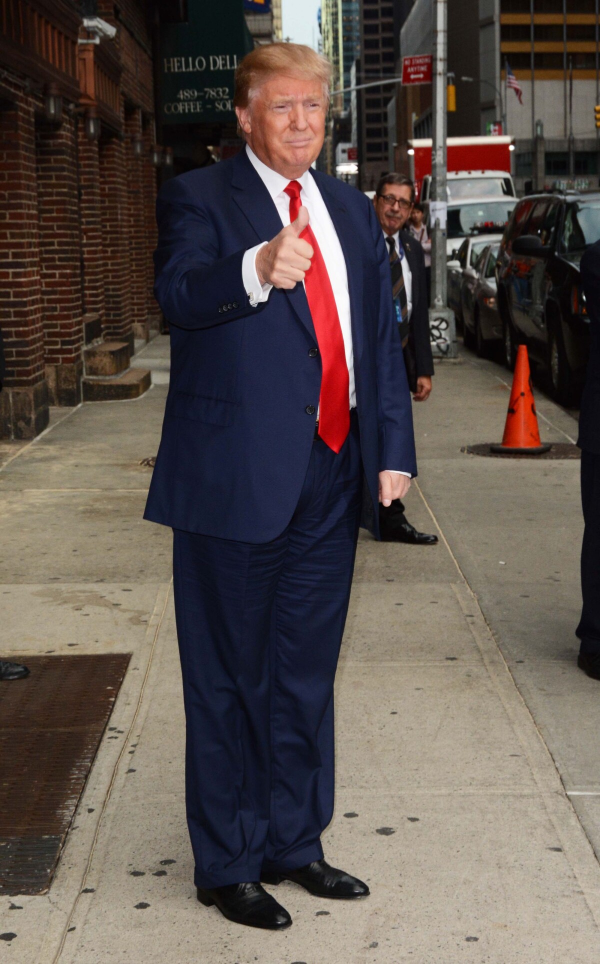 Photo : Donald Trump arrive dans les studios de l'émission TV "Late ...