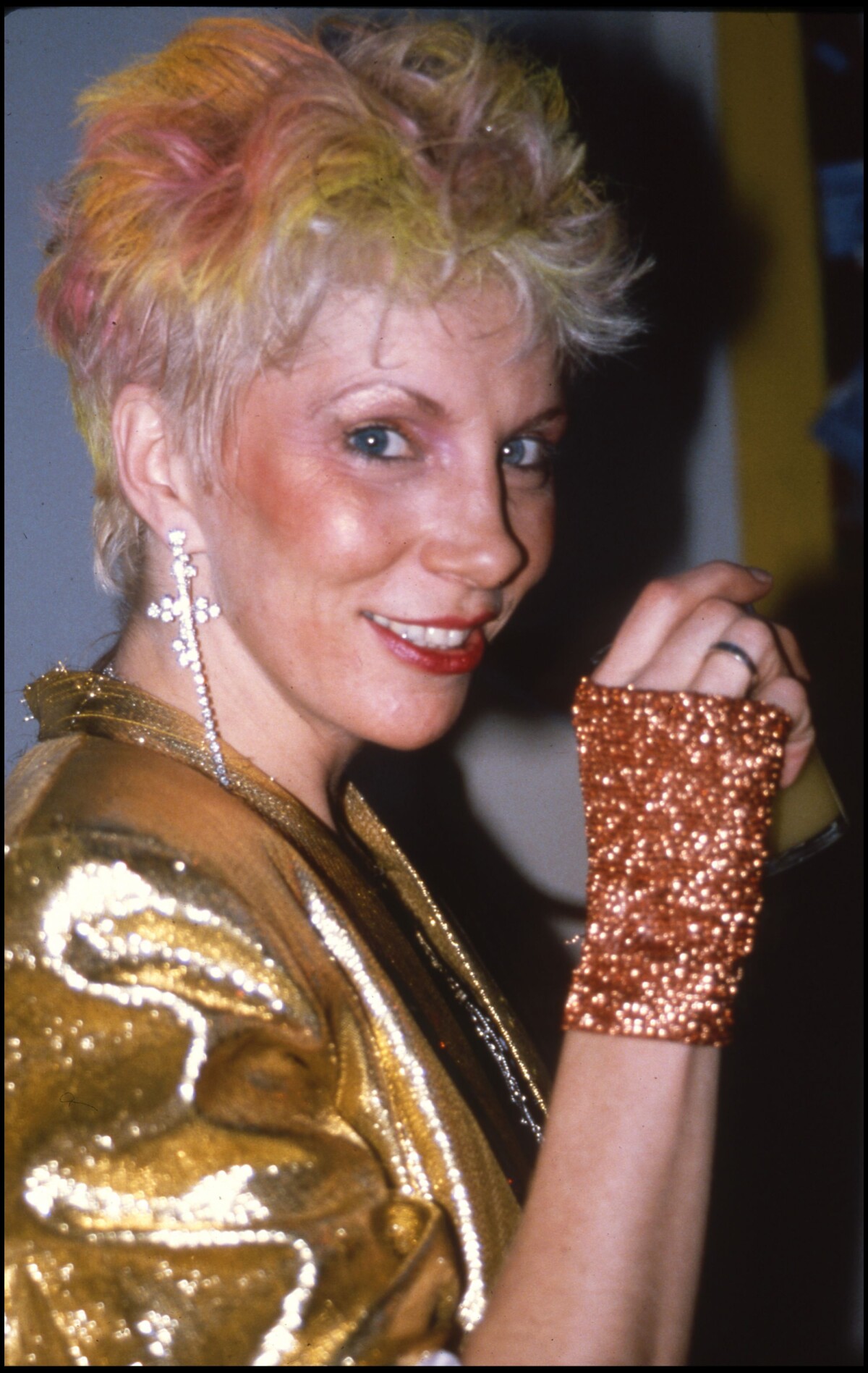 Photo : Angie Bowie en concert en 1985. - Purepeople