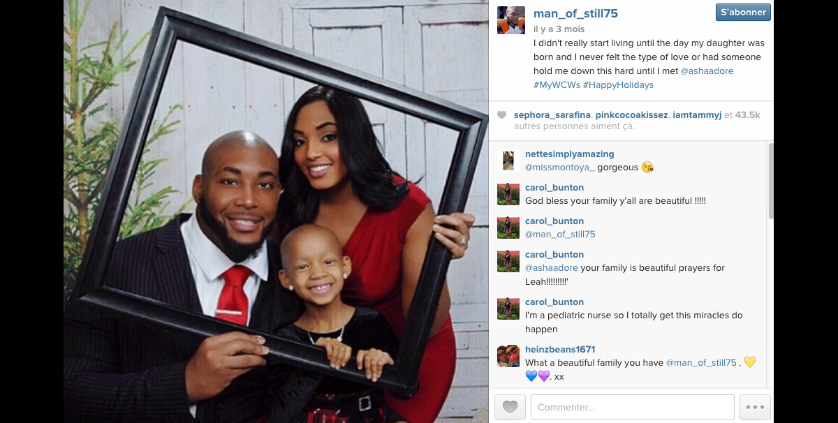 Photo : Devon Still en famille - 2015 - Purepeople