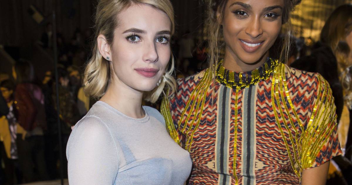 Emma Roberts et Ciara assistent au défilé H&M Studio (collection ...
