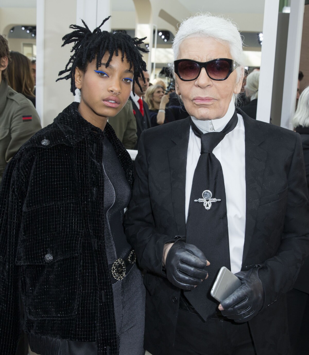 Photo : Willow Smith et le designer Karl Lagerfeld - People en ...