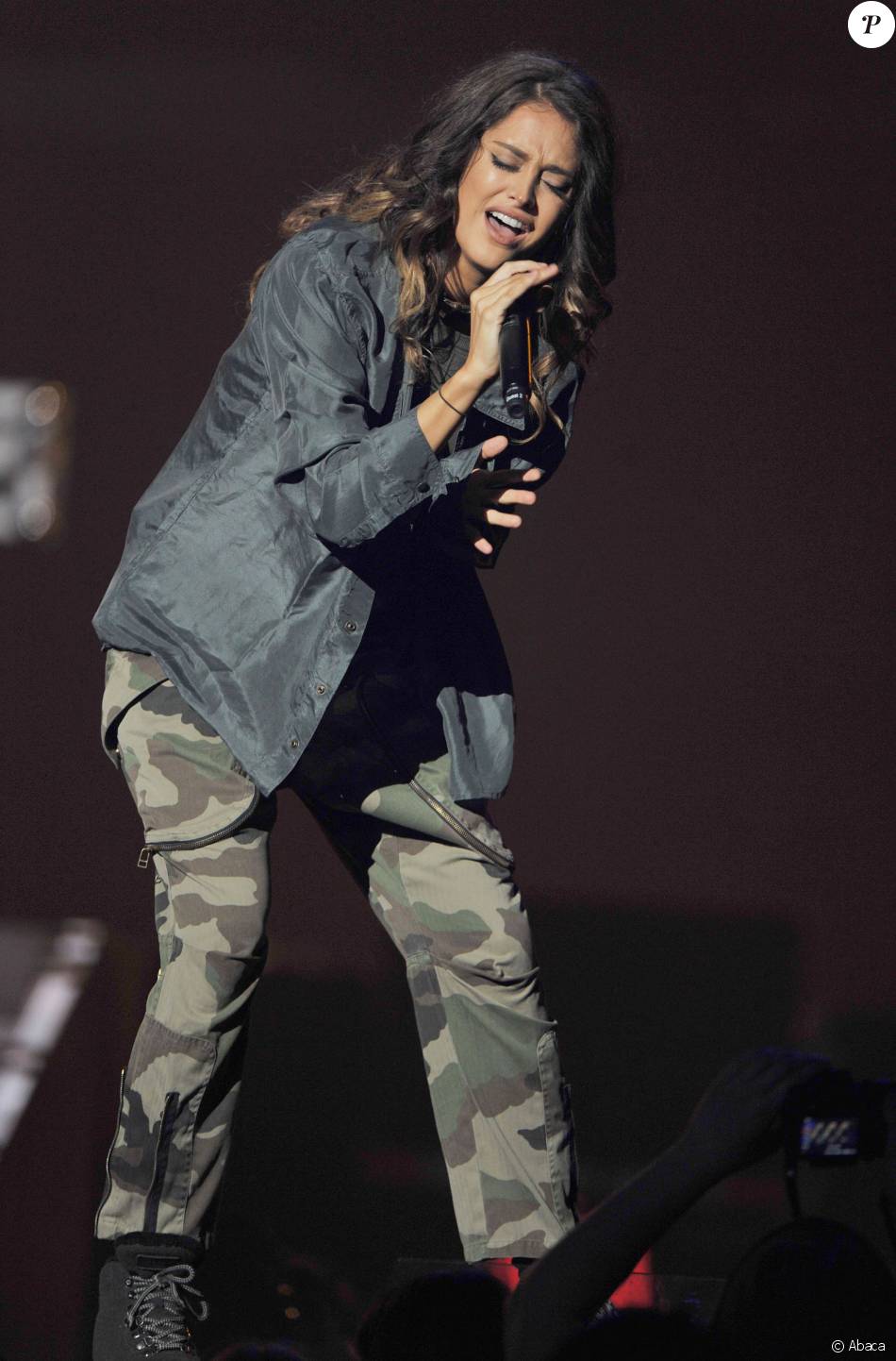 Moxie Raia en concert au Staples Center pour le Purpose World Tour. Los ...