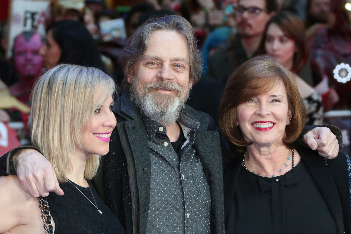 Photo : Chelsea Hamill, Mark Hamill, Marilou York lors de la première ...