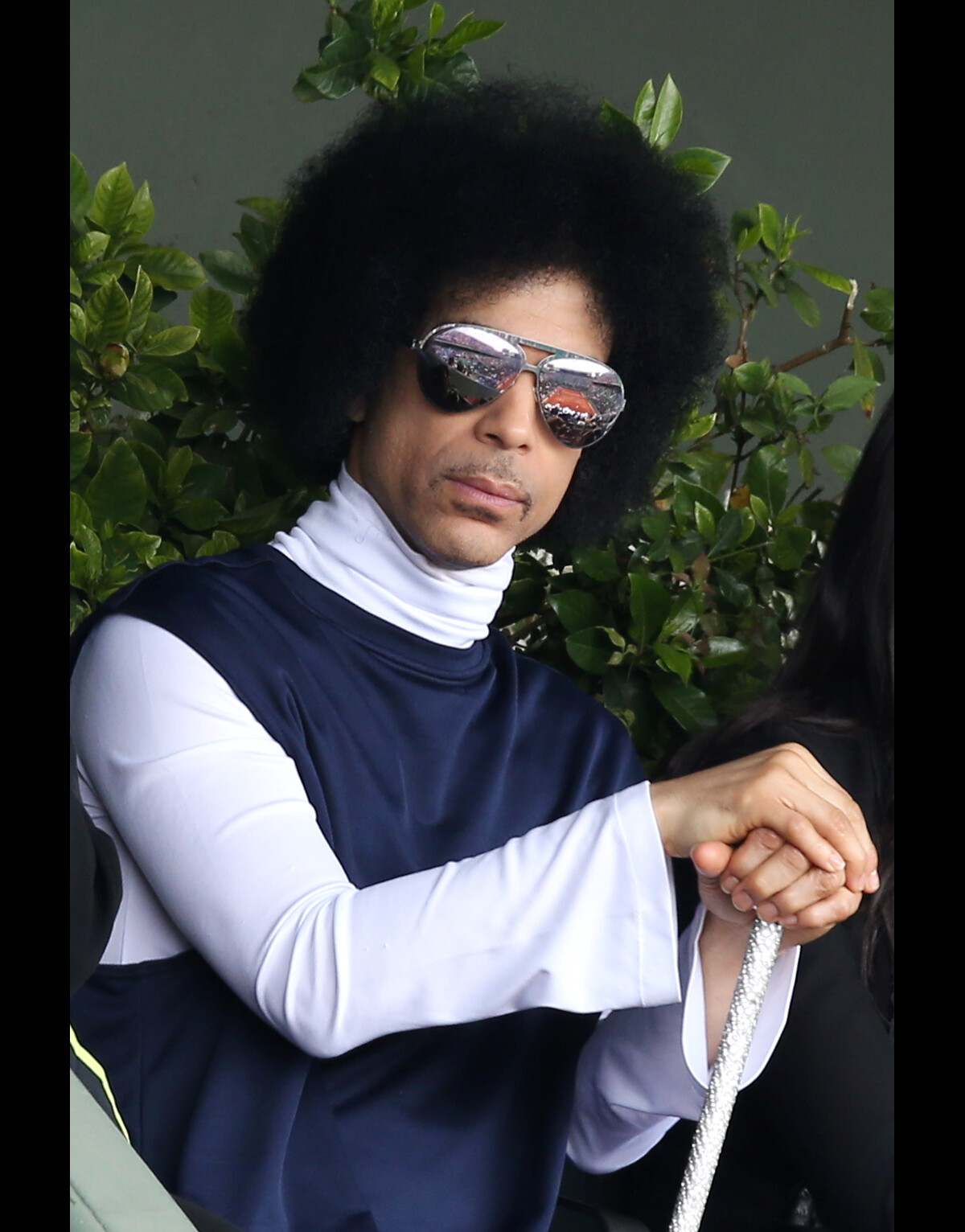 Photo : Le chanteur Prince assiste au match entre Rafael Nadal et Dusan ...