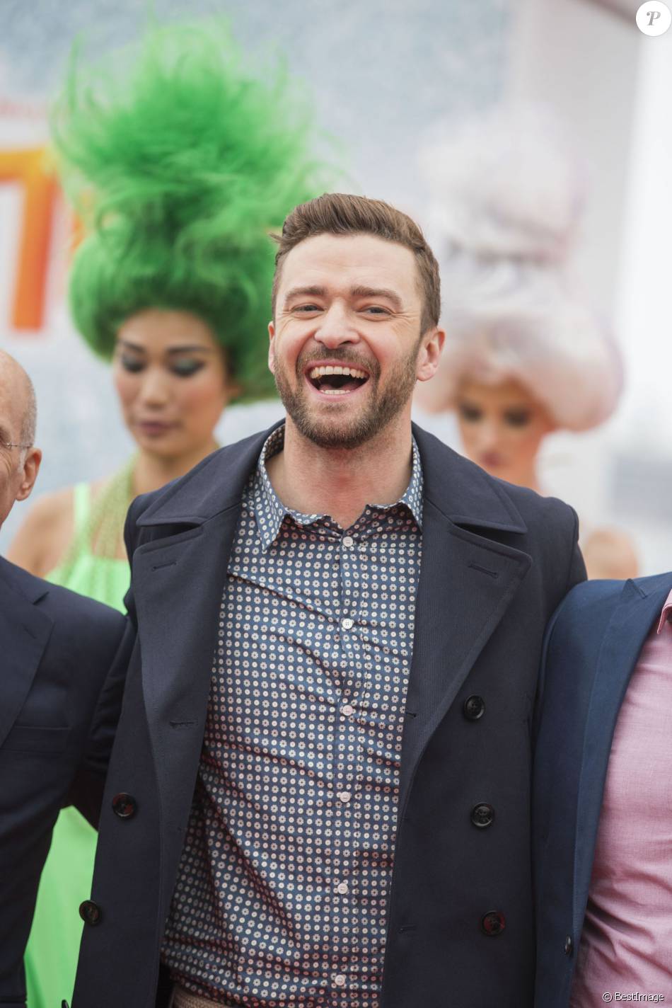 Justin Timberlake au photocall du film Trolls sur le ponton du Carlton ...