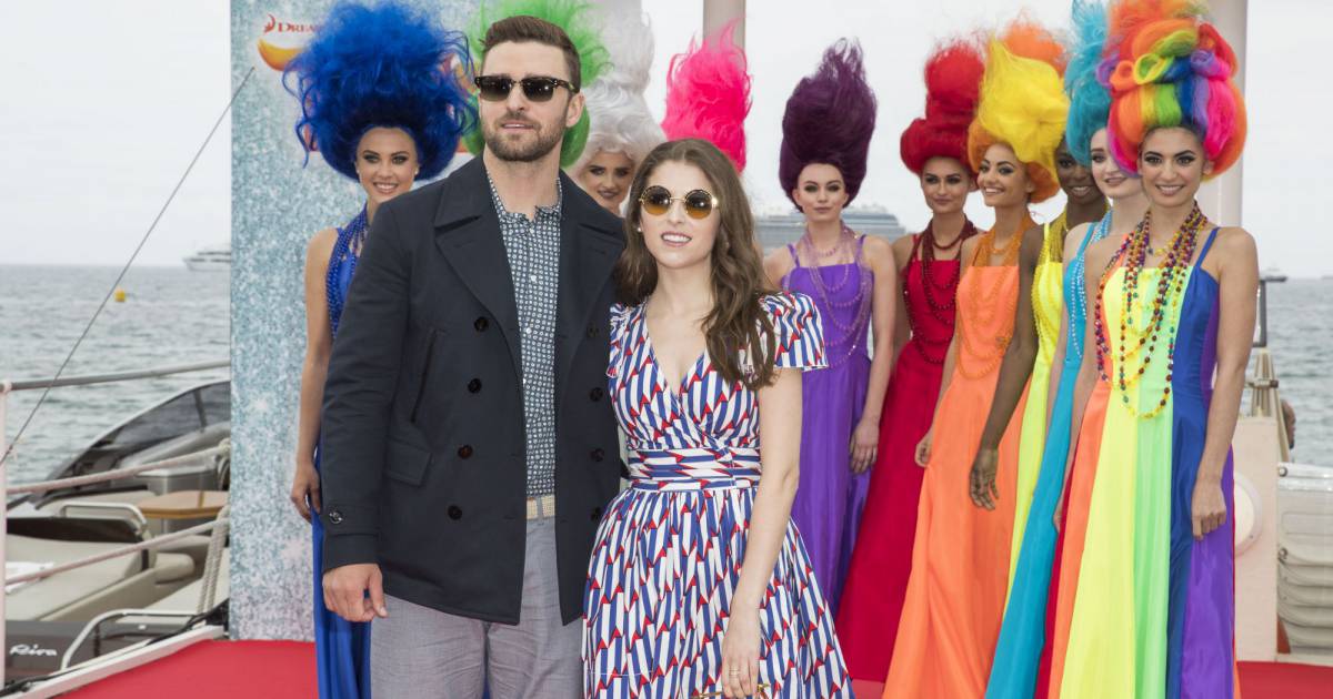 Justin Timberlake et Anna Kendrick au photocall du film Trolls sur le ...