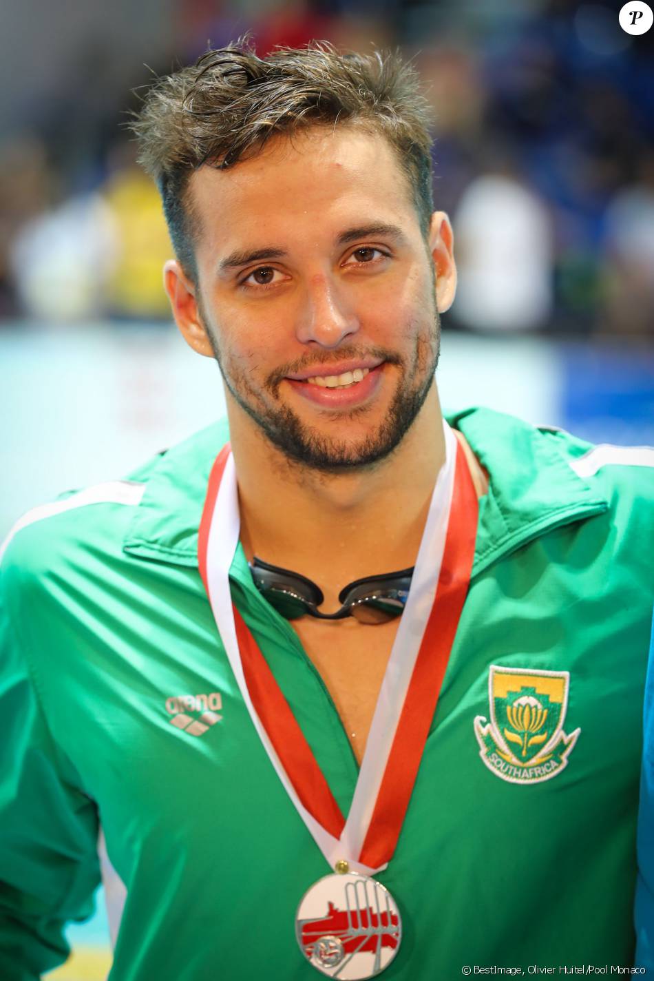 Chad Le Clos lors des finales du XXXIVe Meeting Mare Nostrum à la ...
