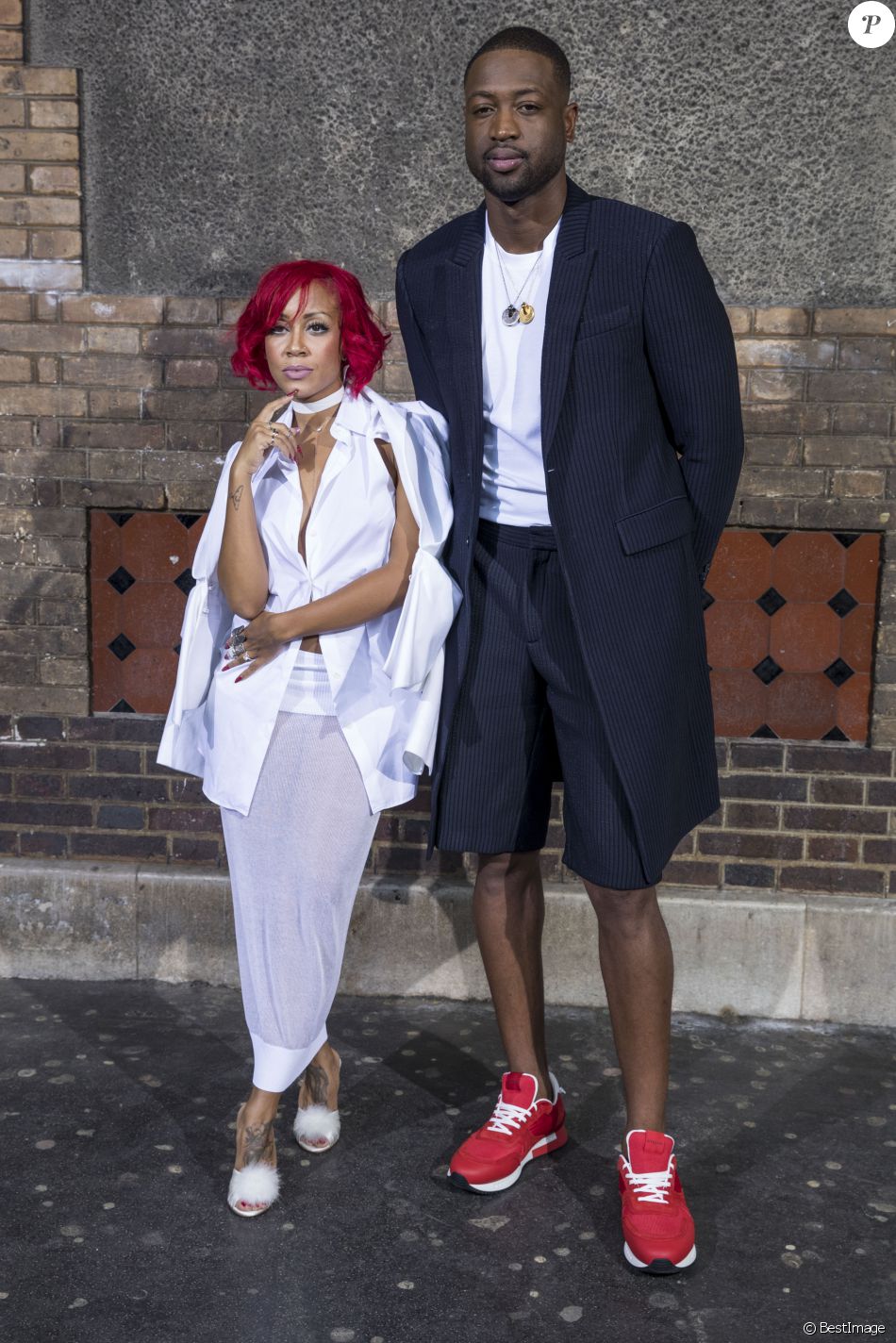 Dwyane Wade et Calyann Barnett - Défilé Givenchy mode masculine ...