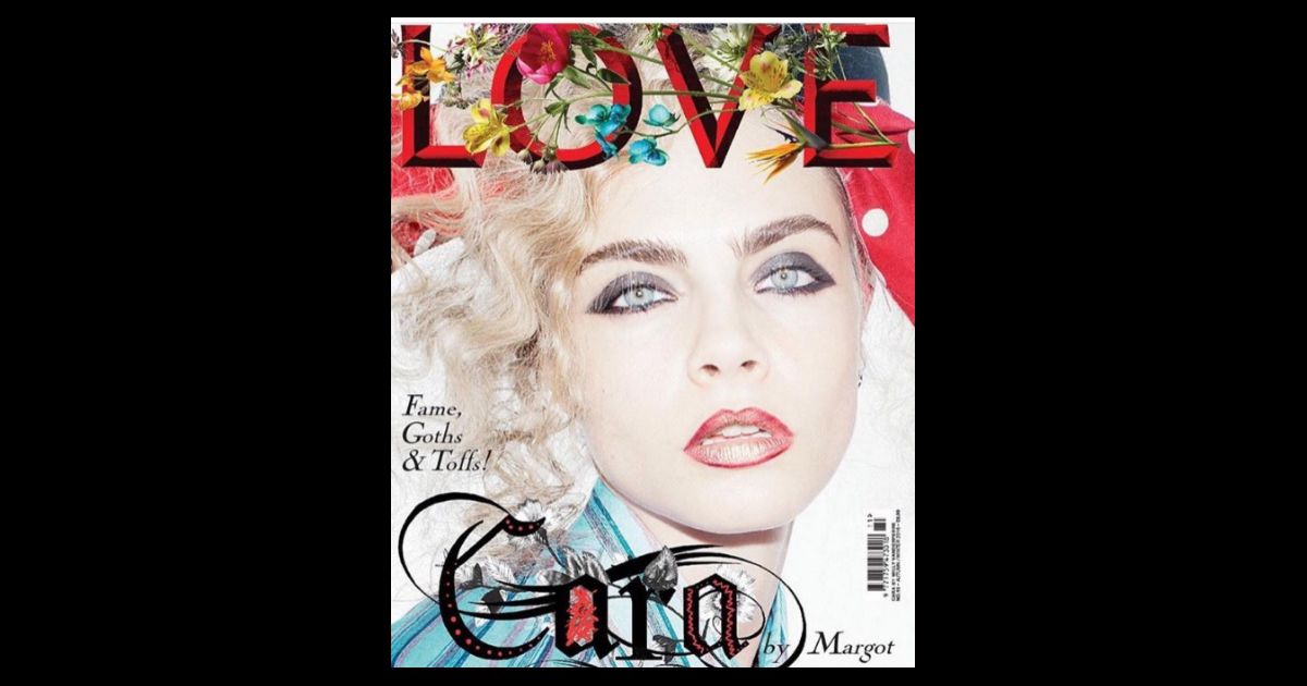 Cara Delevingne en couverture de Love Magazine, juillet 2016. - Purepeople