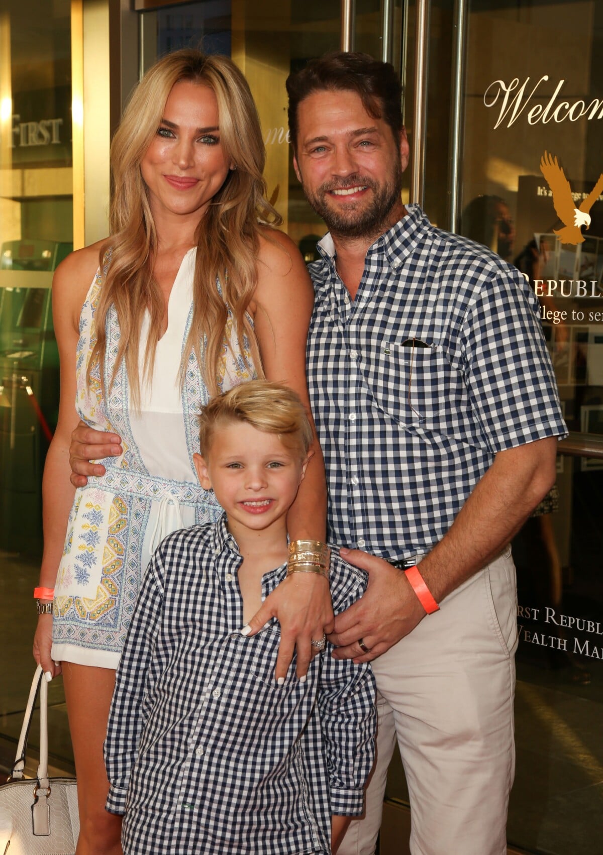 Photo : Jason Priestley, sa femme Naomi Lowde-Priestley et leur fils Dashiell Priestley lors de ...