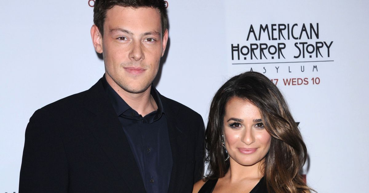 Corey Monteith et Lea Michele à la Premiere du film American Horror ...