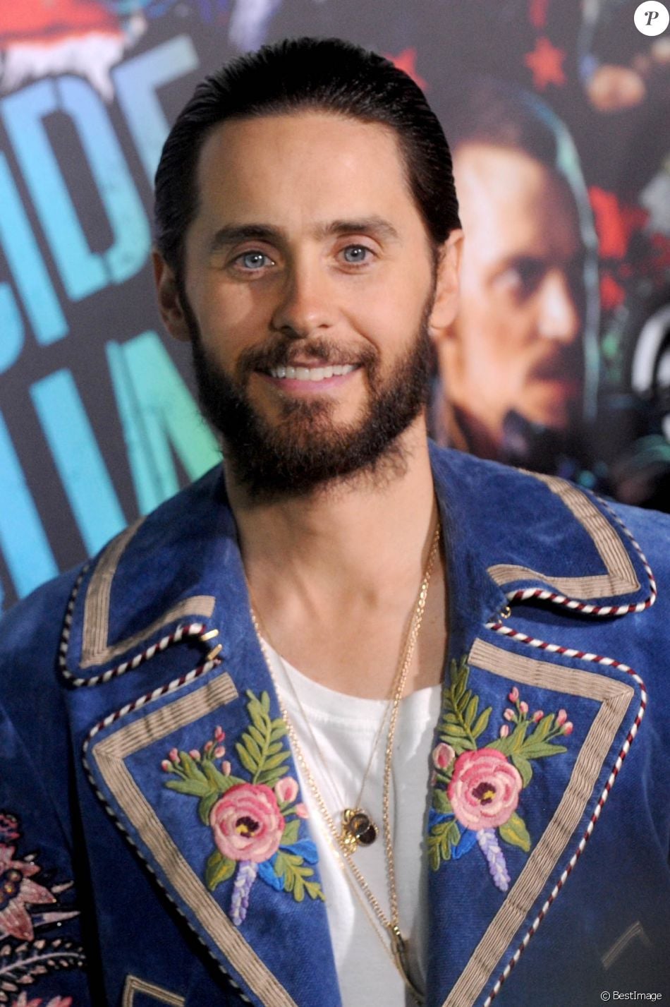 Jared Leto à la première du film Suicide Squad à New York. Le 1er août ...