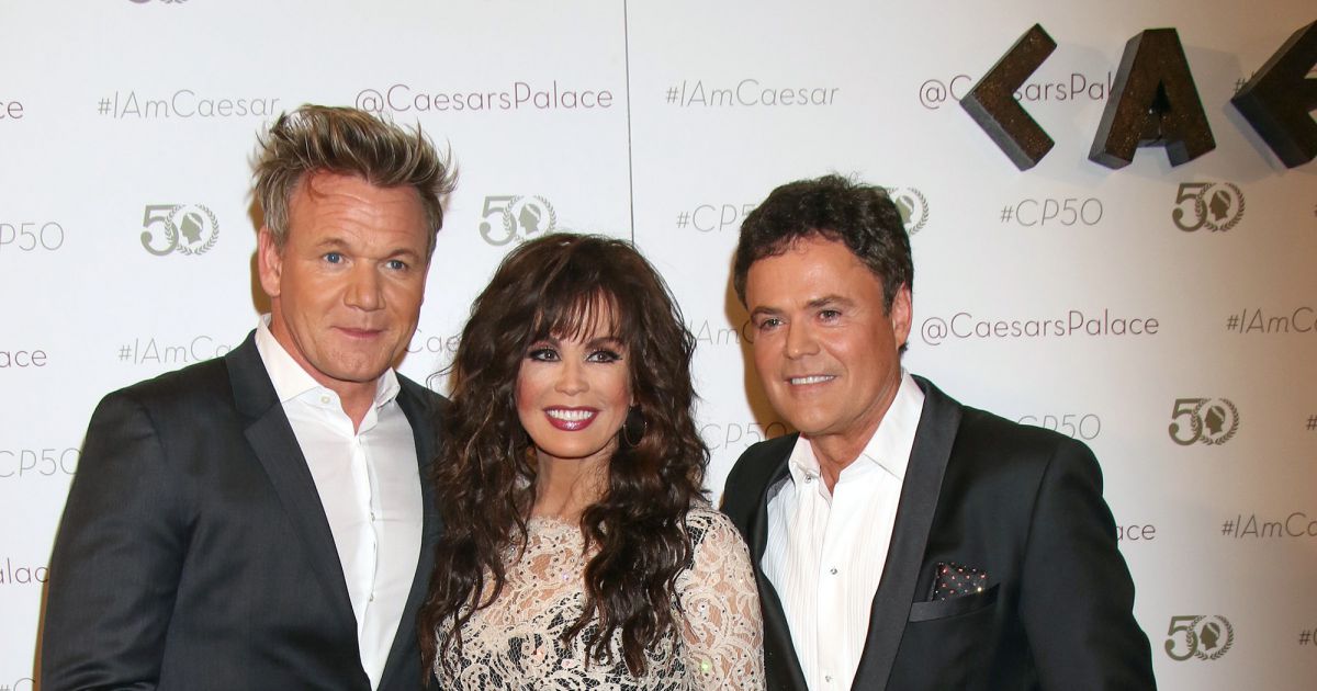 Gordon Ramsay, Marie Osmond et son frère Donny Osmond - Célébrités lors ...