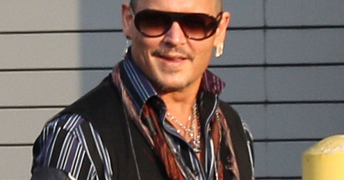 Exclusif - Johnny Depp et Joe Perry arrivent pour leur concert au ...