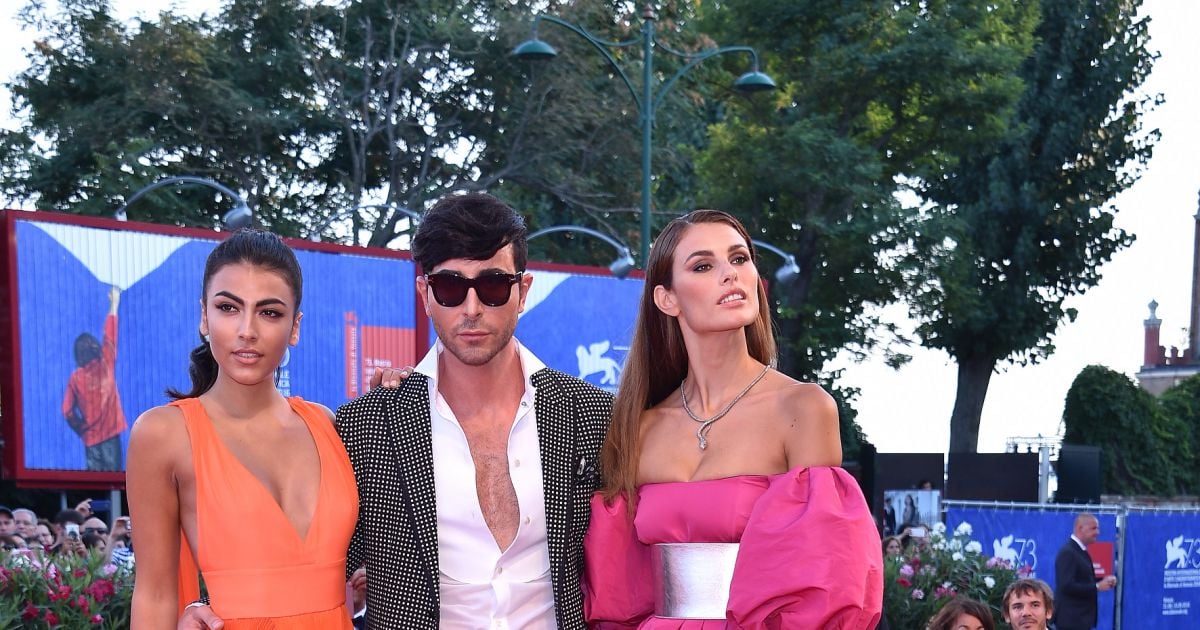 Giulia Salemi, Matteo Manzini, Dayane Mello lors de la première du film ...