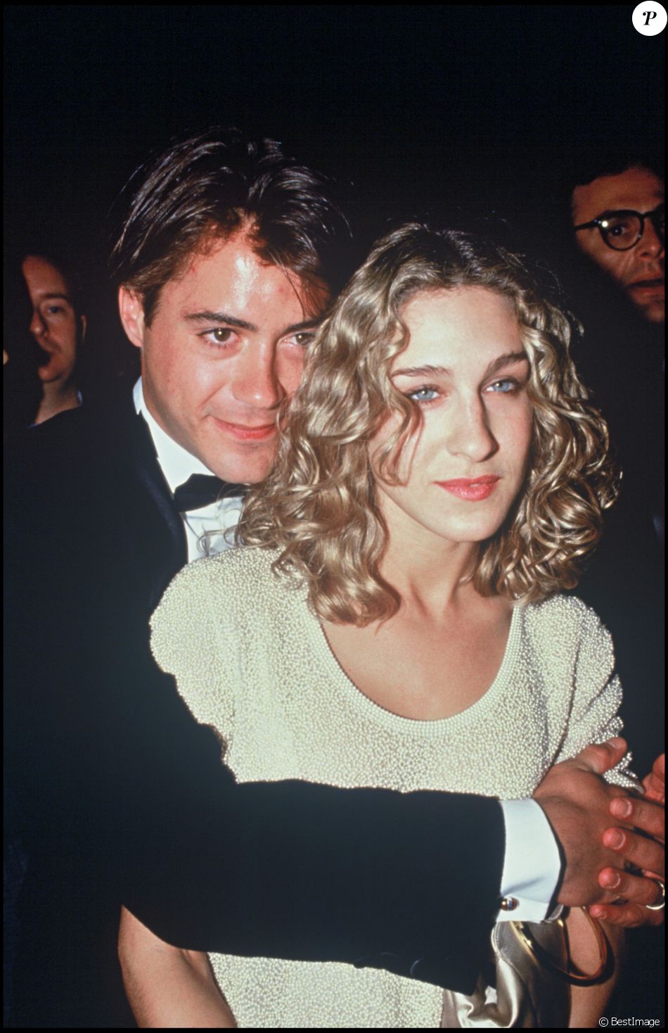 Robert Downey et Sarah Jessica Parker lors d'une soirée en 1993 ...