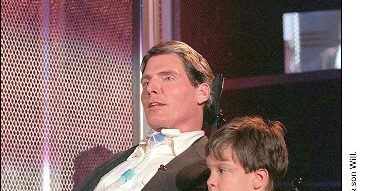 Christopher Reeve et son fils Will en 2001 - Purepeople