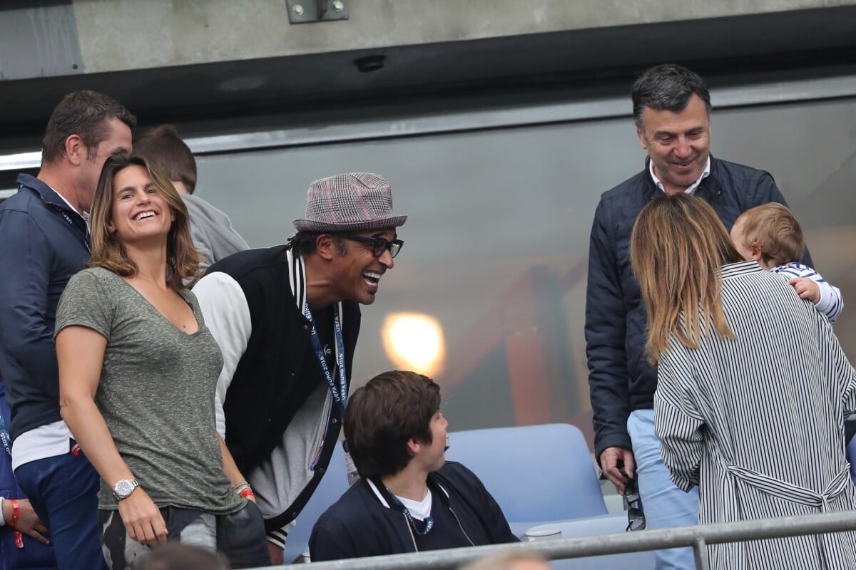 Photo : Amélie Mauresmo et son fils Aaron Mauresmo avec Yannick Noah ...