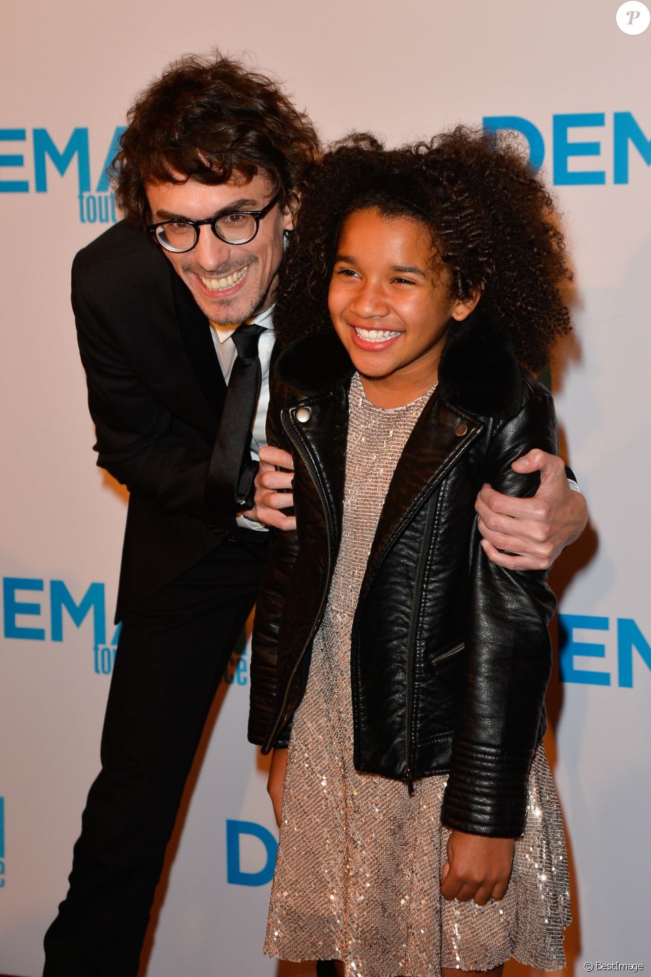Hugo Gélin, Gloria Colston - Avant première du film Demain tout ...