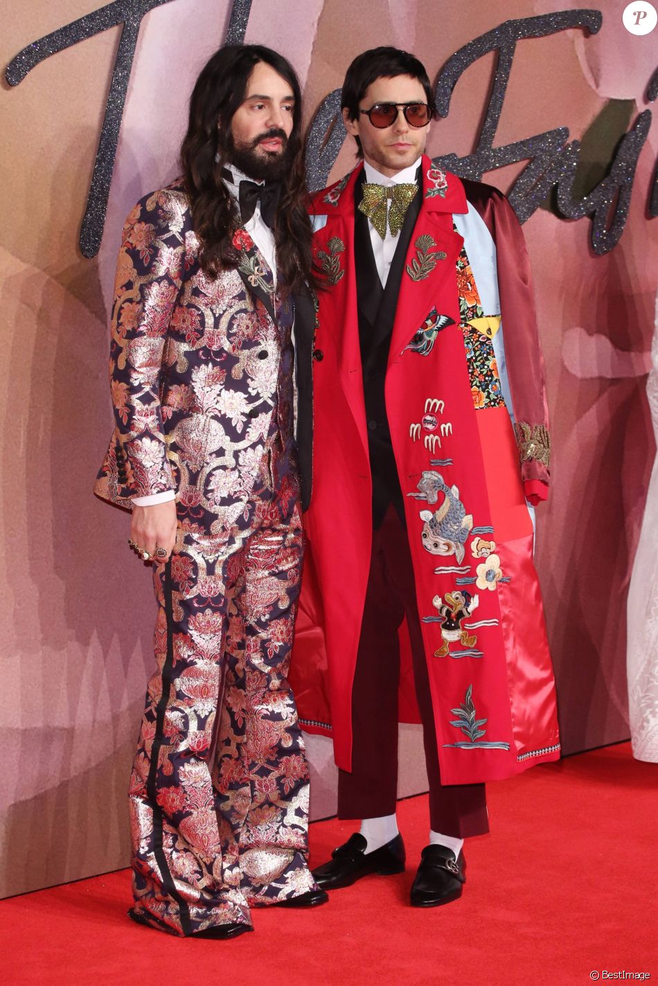 Alessandro Michele et Jared Leto au Fashion Awards 2016 au Royal Albert ...