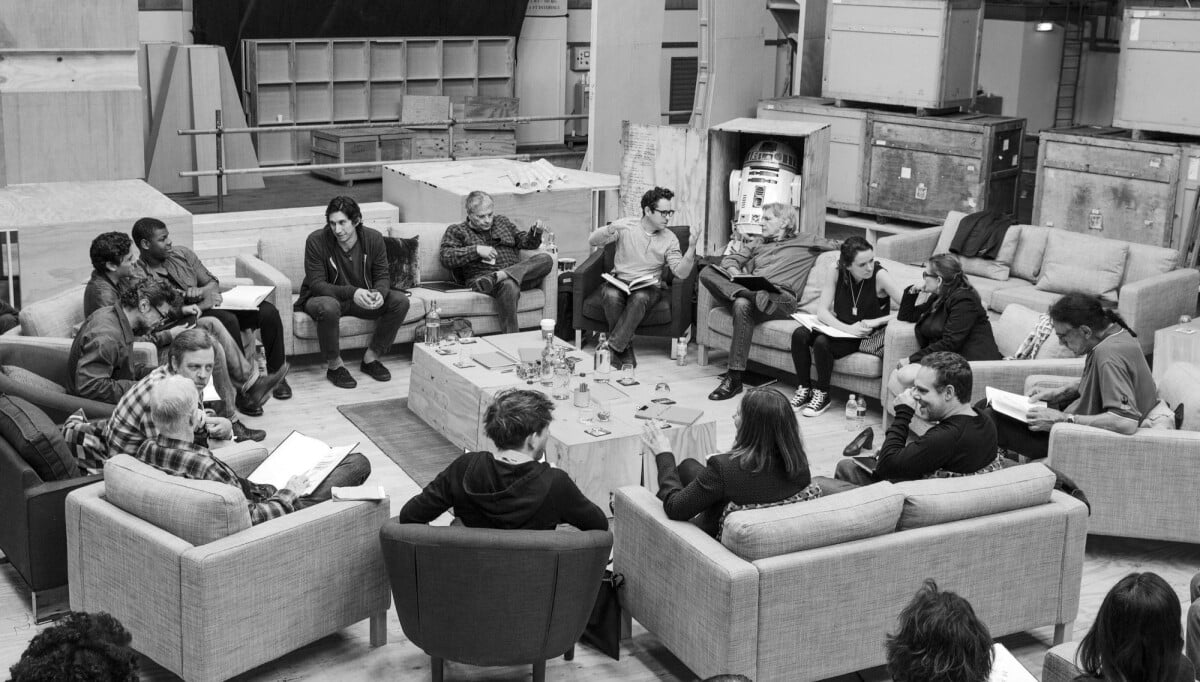 Photo : J.J. Abrams, Harrison Ford, Daisy Ridley, Carrie Fisher, Peter ...