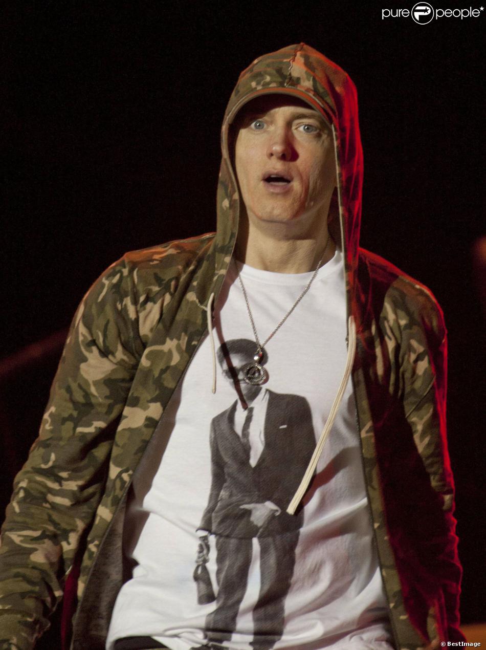 Eminem au Reading Festival 2013 au Royaume-Uni le 24 août 2013 - Purepeople