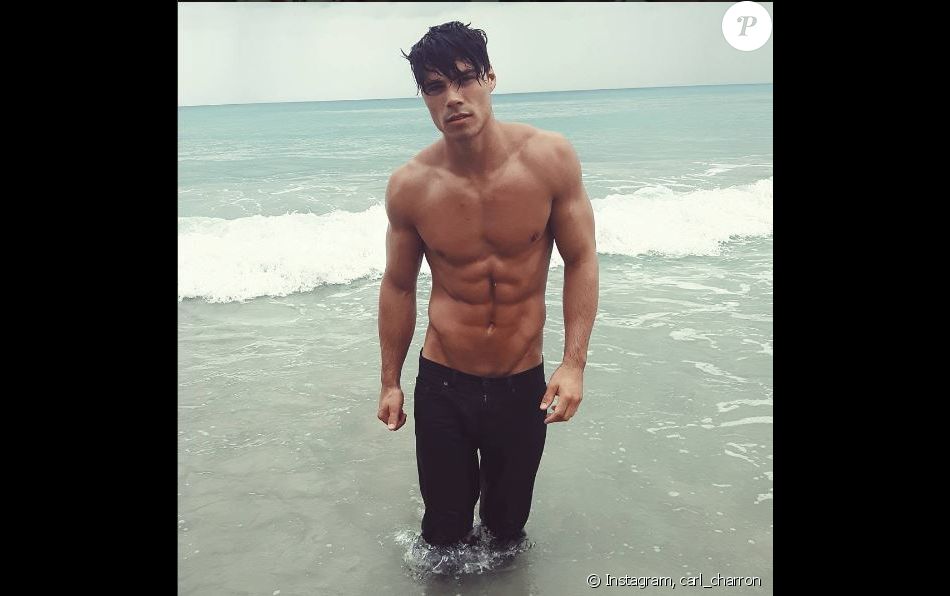 Carl Charron de The Game Of Love à la plage, Instagram, 2016 - Purepeople