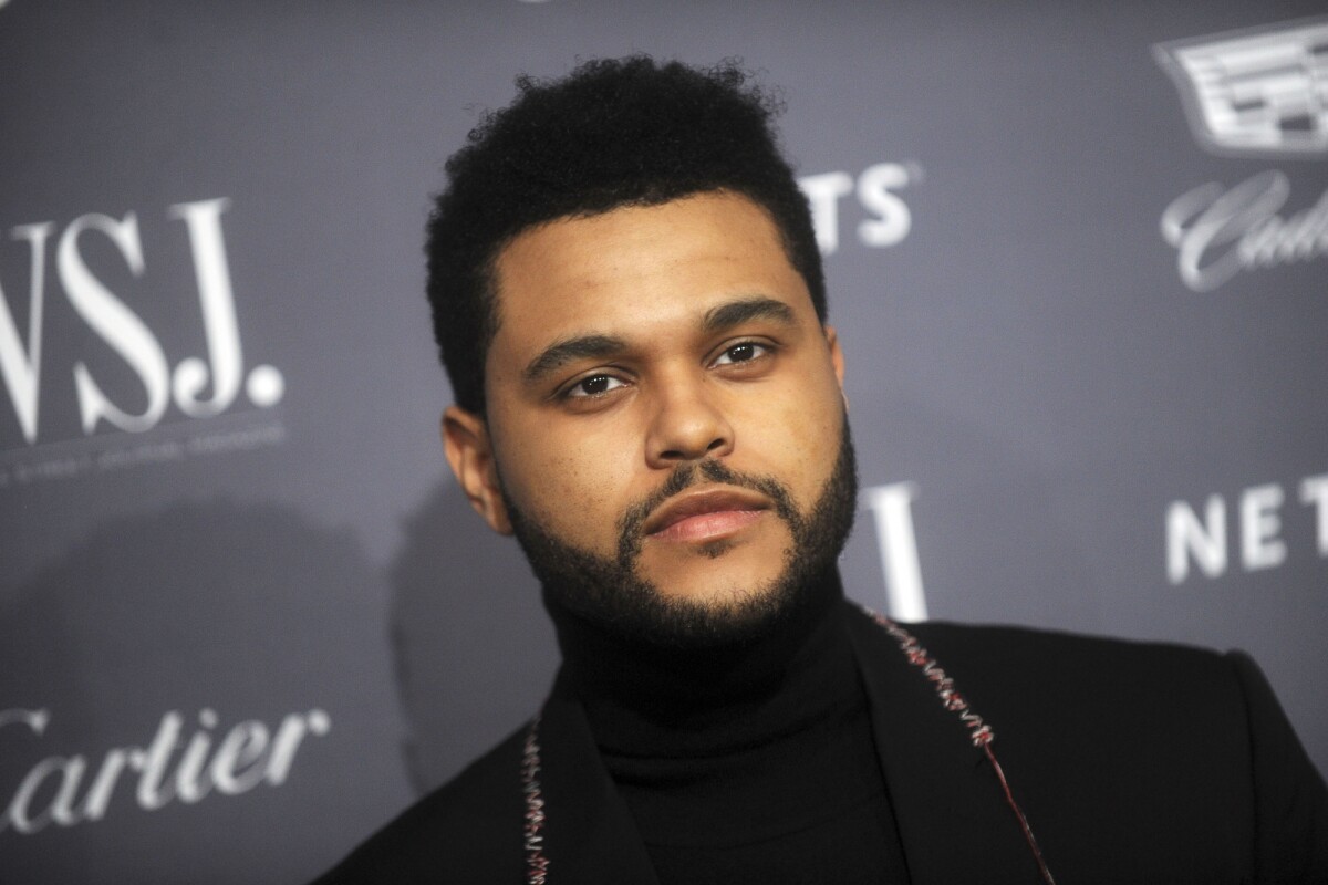 Photo : The Weeknd au photocall de la soirée WSJ Magazine Innovator ...