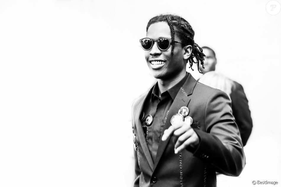 ASAP Rocky au défilé de mode Dior Hommes printemps-été 2017 au Tennis ...