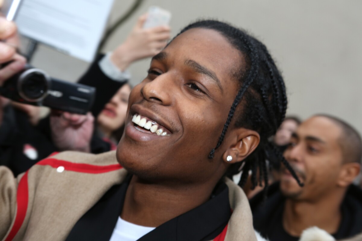 Photo : ASAP Rocky au défilé "Christian Dior" PAP Homme Printemps / été ...