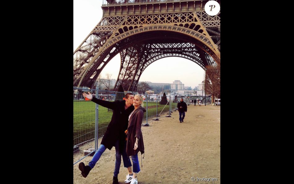 Michael Snoddy et Paris Jackson à Paris (janvier 2017). - Purepeople