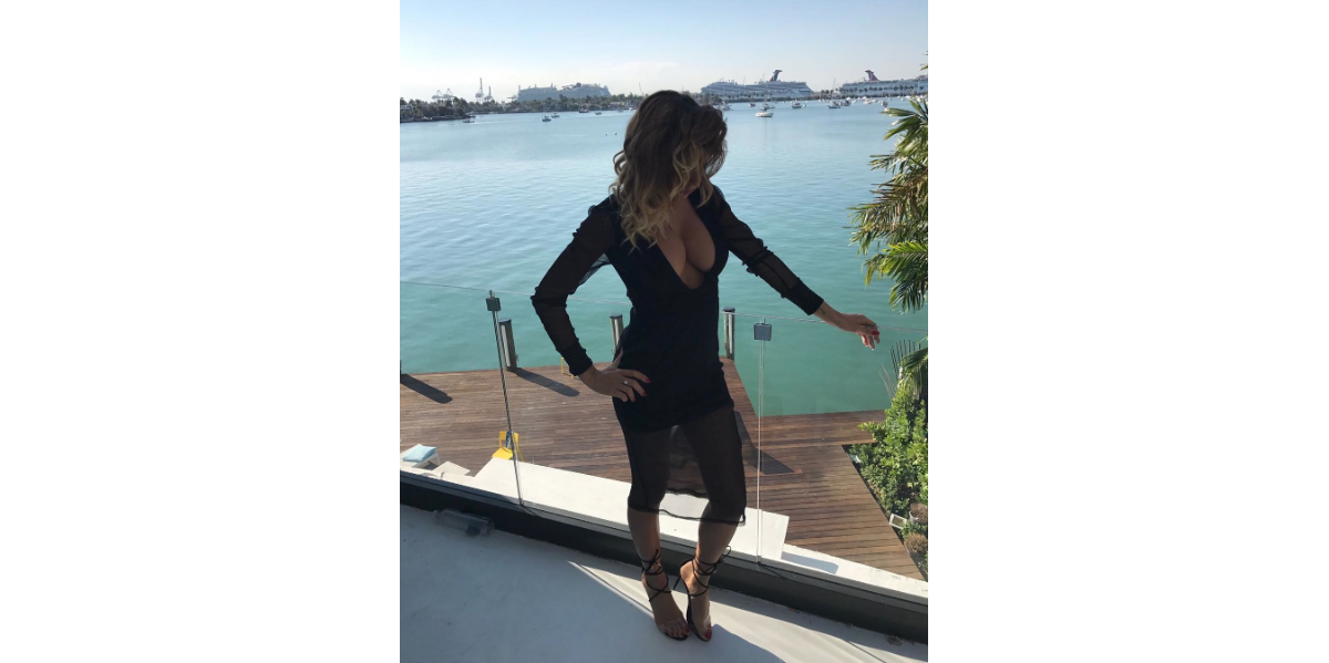 Photo : Sarah Lopez (Les Anges 9) à Miami le 13 février 2017. - Purepeople
