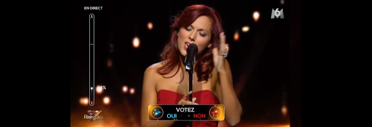 Photo : La jeune Barbara Lune - Emission "Rising Star" sur M6. Le 25 ...