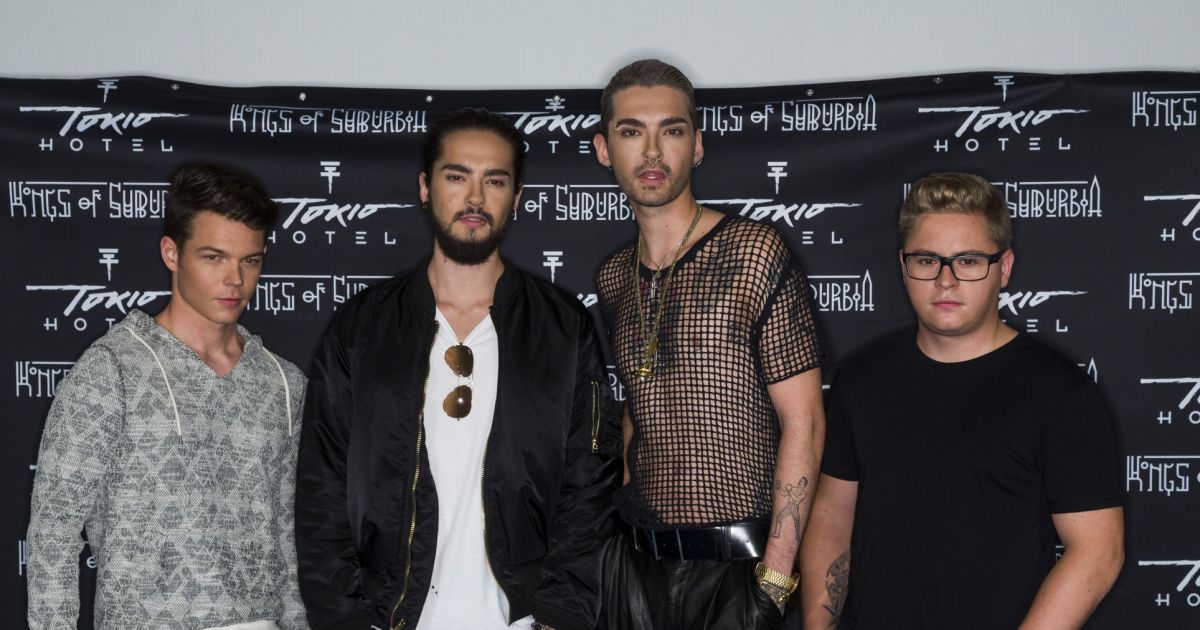 Georg Listing, Tom Kaulitz, Bill Kaulitz, Gustav Schäfer - Le Groupe Tokio Hotel fait la ...