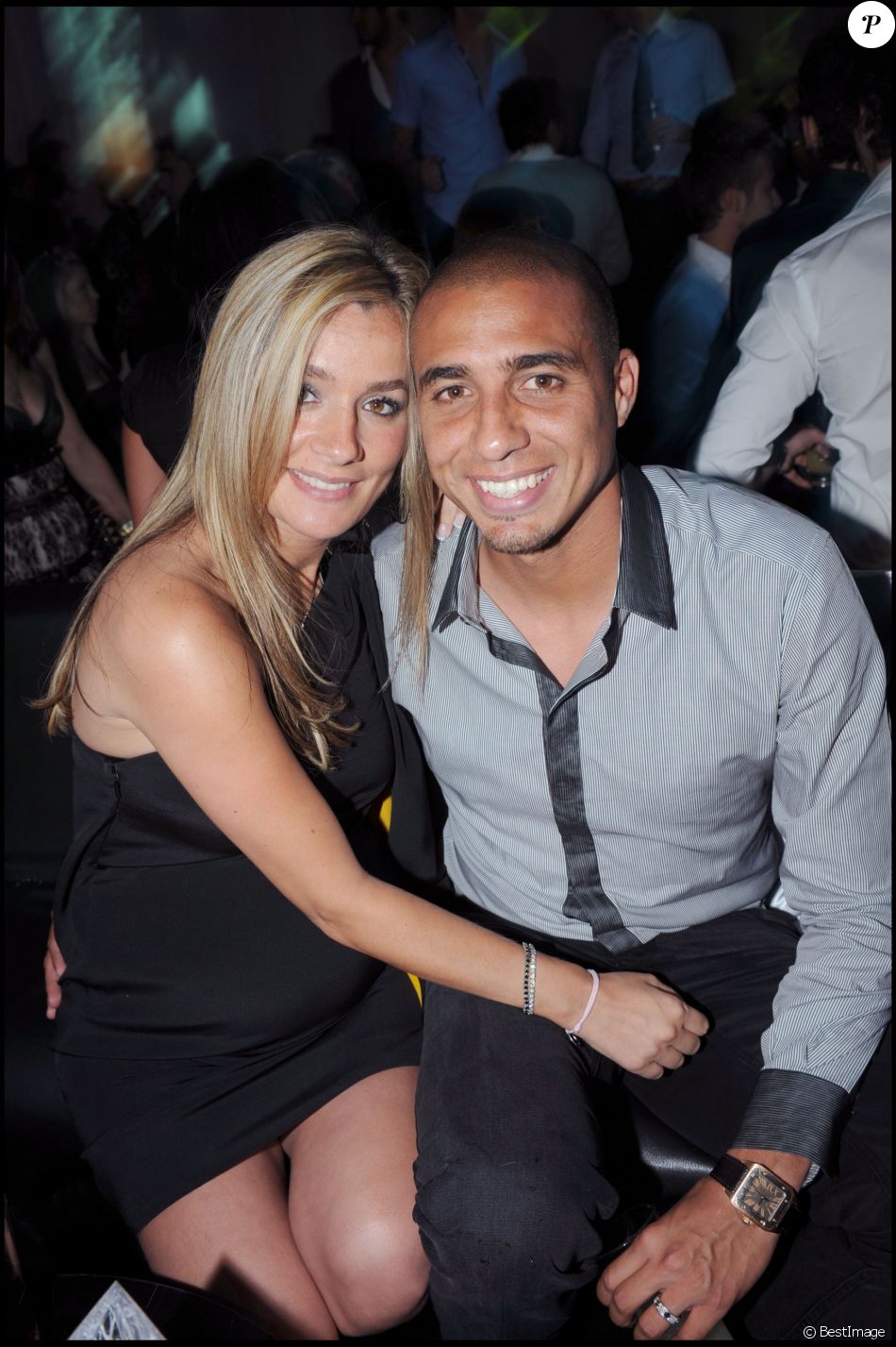 David Trezeguet et sa femme Beatriz (Beatrice) au VIP Room de Cannes en ...