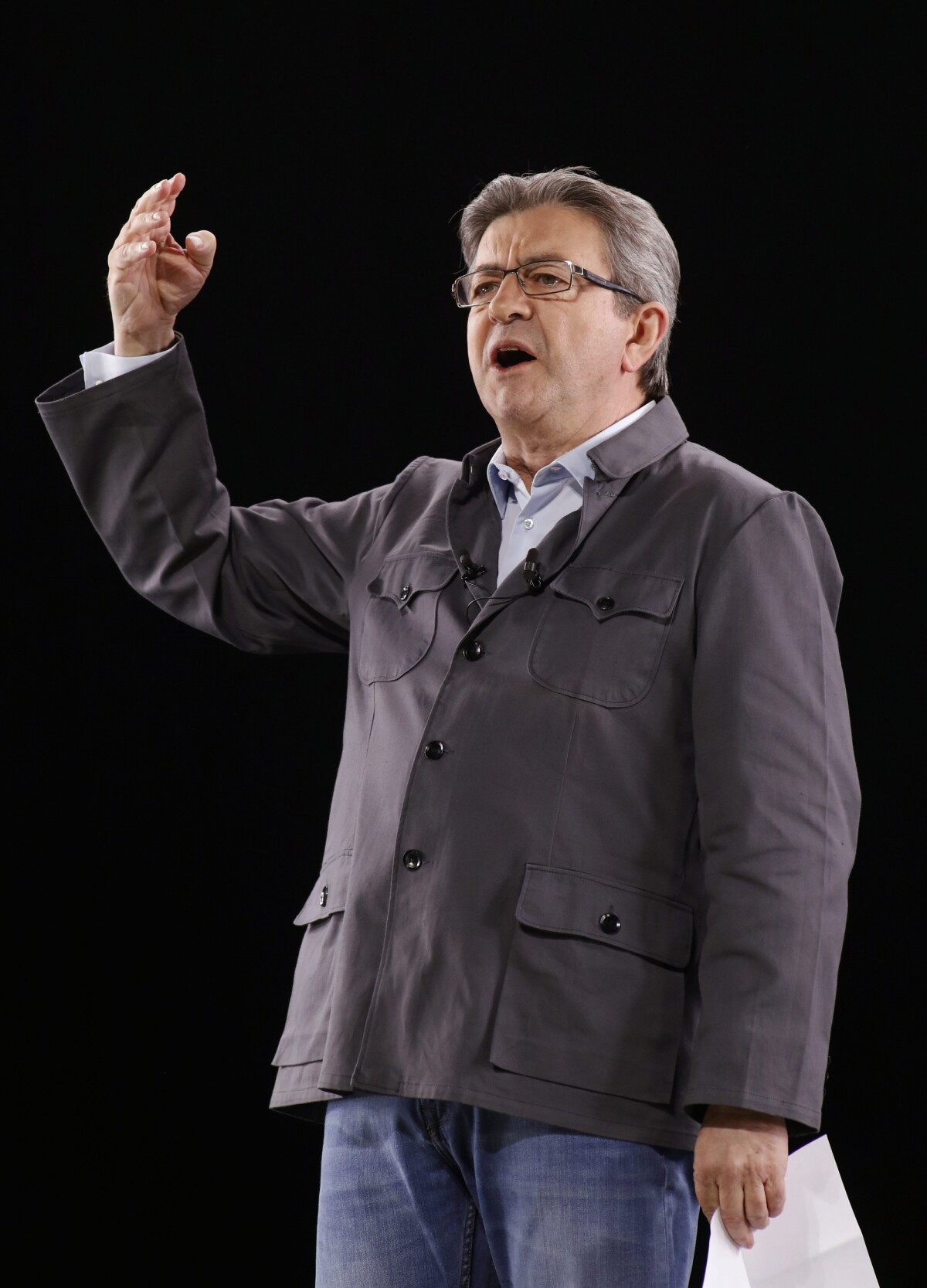 Photo : Jean-Luc Mélenchon candidat à l'élection présidentielle pour ...