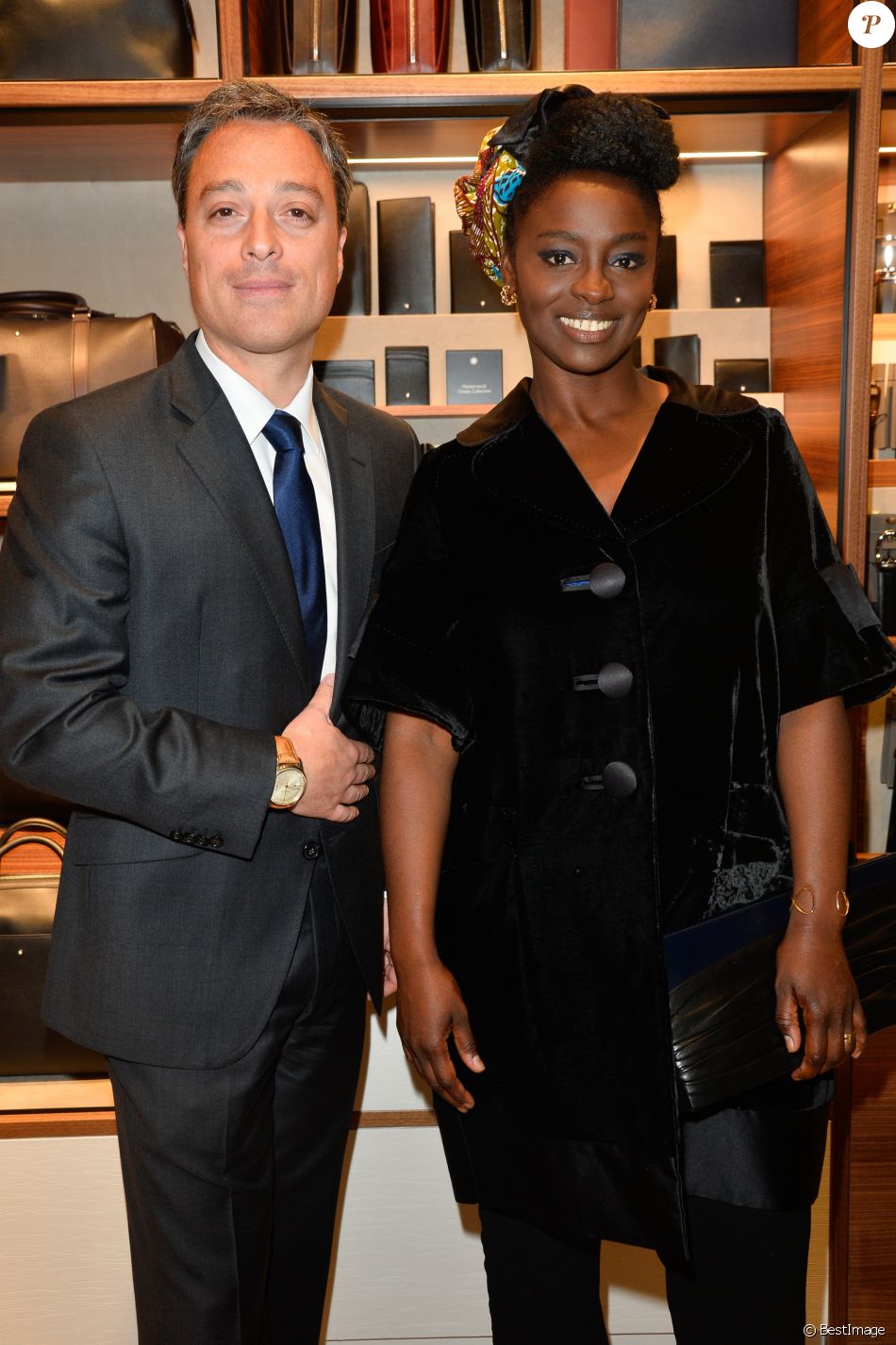 Nicolas Baretzki (directeur général Montblanc international) et Aïssa ...