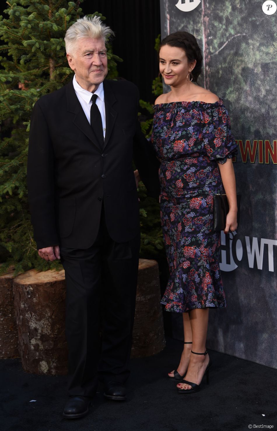 David Lynch et sa femme Emily Stofle à la première de la série 'Twin ...