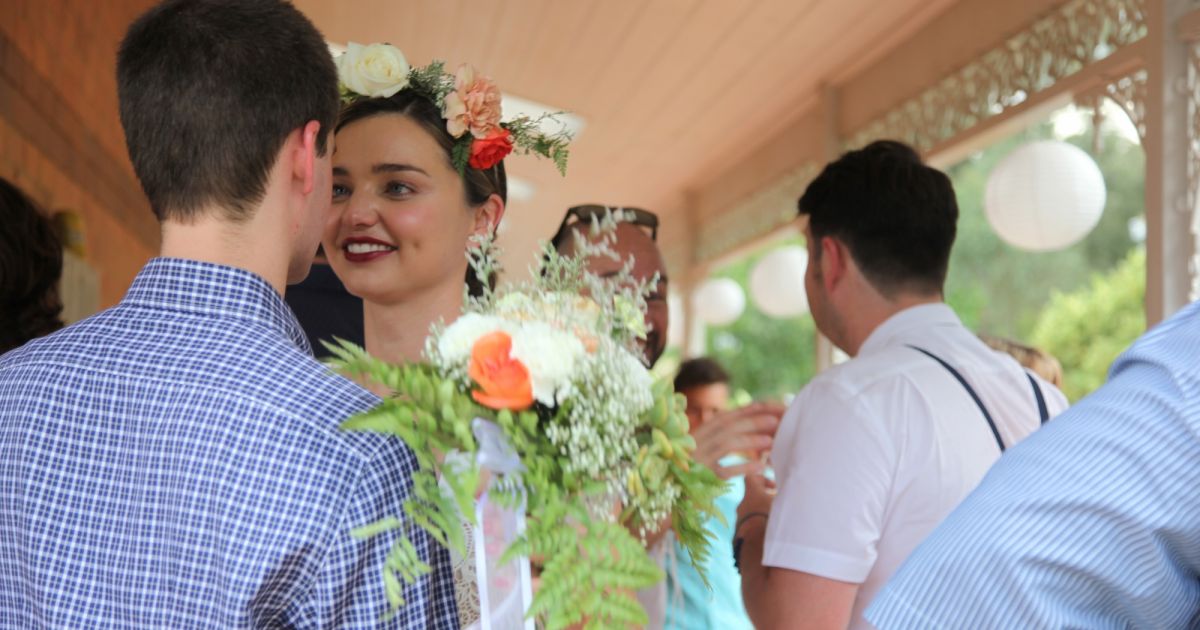 Exclusif - Miranda Kerr et son compagnon Evan Spiegel au mariage de son ...