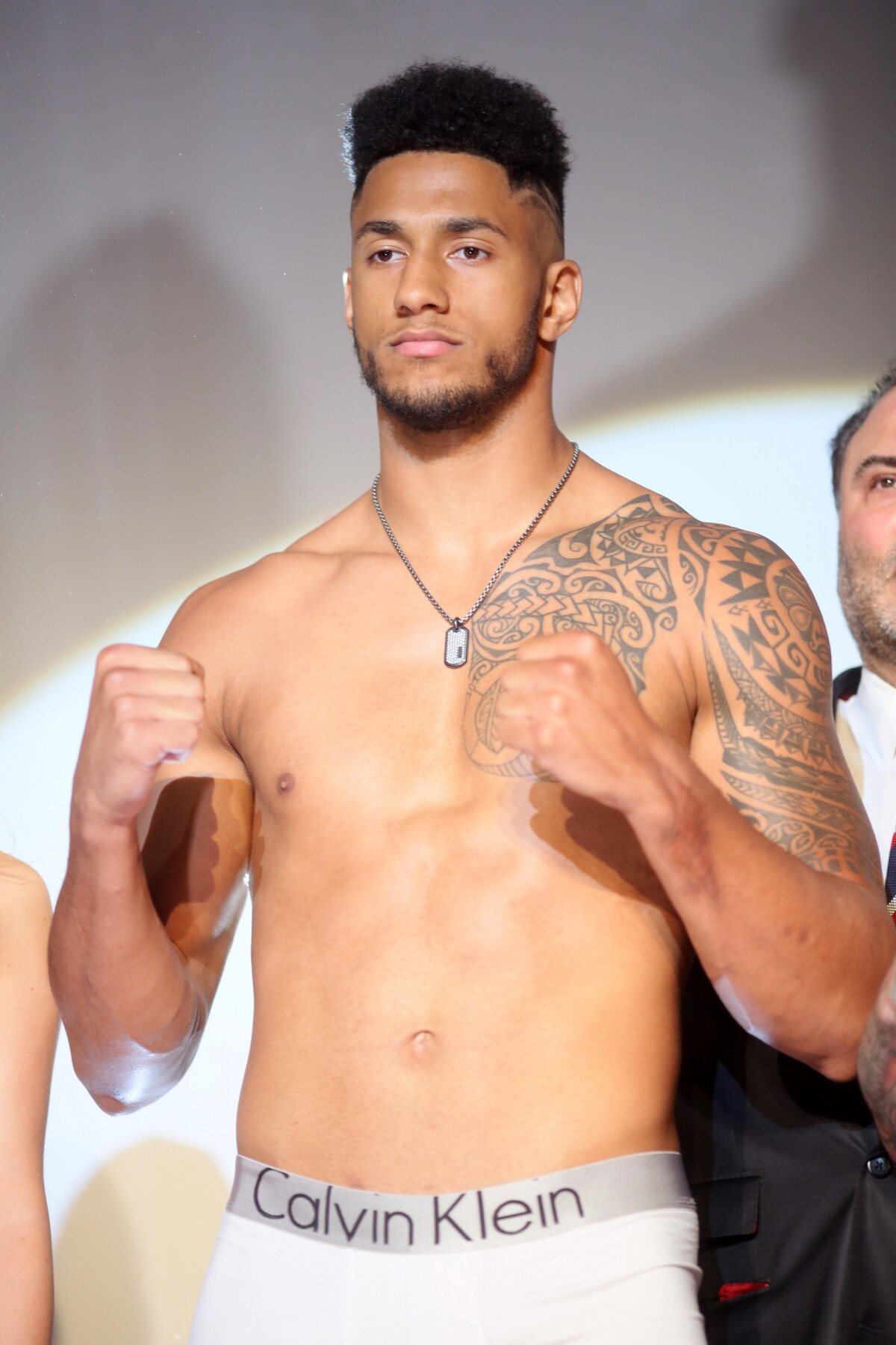 Photo : Tony Yoka lors de la conférence de presse de l'événement boxe ...