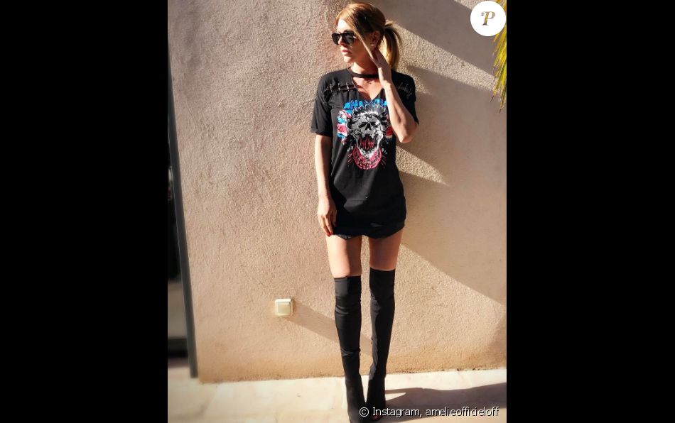 Amélie Neten, sur Instagram le 28 avril 2017. - Purepeople