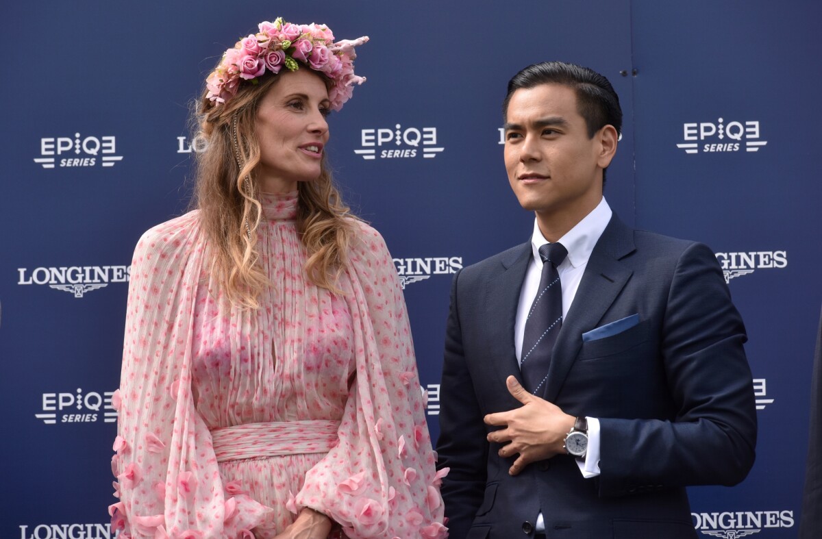 Photo : Sophie Thalmann et Eddie Peng (égérie de la marque Longines ...