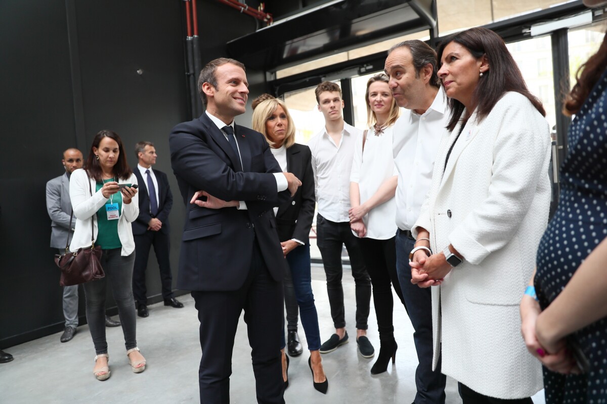 Photo : Emmanuel Macron et sa femme Brigitte Macron (Trogneux), Xavier ...