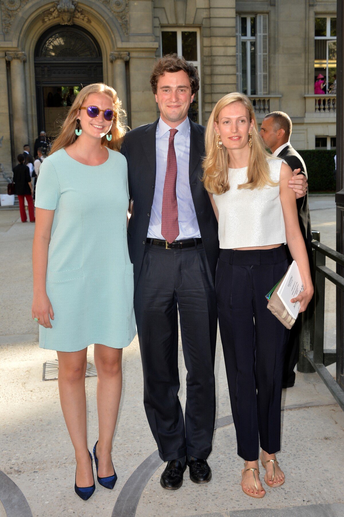 Photo : La princesse Luise de Belgique, son frère Amédéo de Belgique et ...