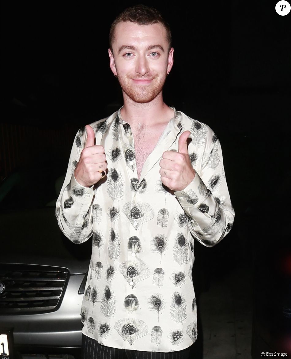 Le chanteur Sam Smith à la sortie d'un concert privé à Los Angeles, le ...