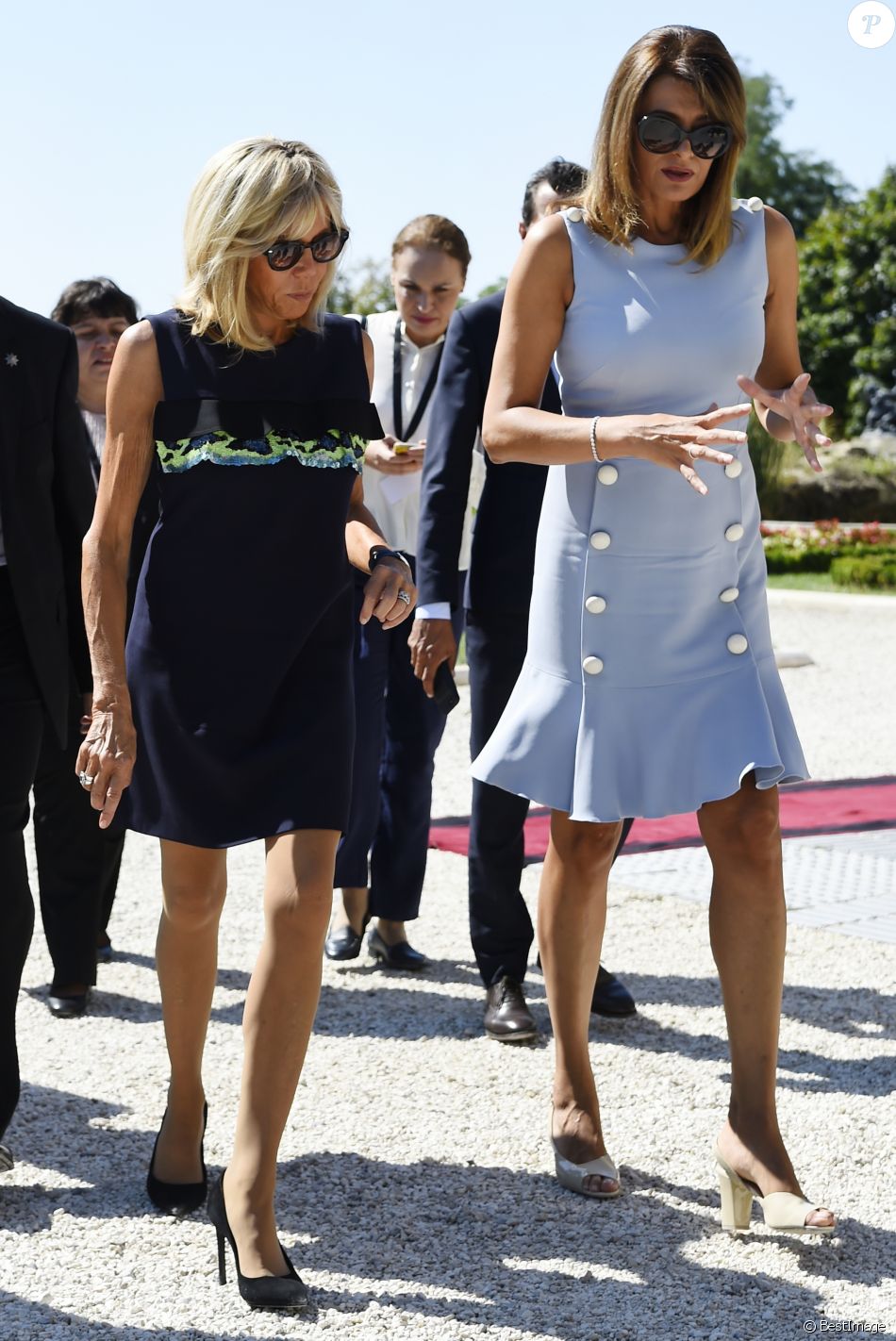 Brigitte Macron et Desislava Radeva la femme du président de la ...