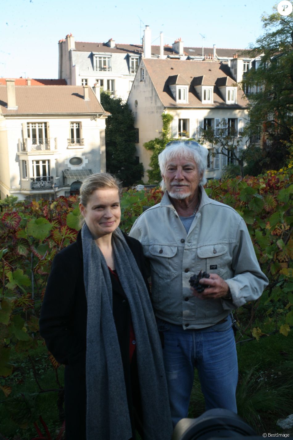 Sarah Biasini et Hugues Aufray - Cérémonie du Ban des Vendanges du Clos ...