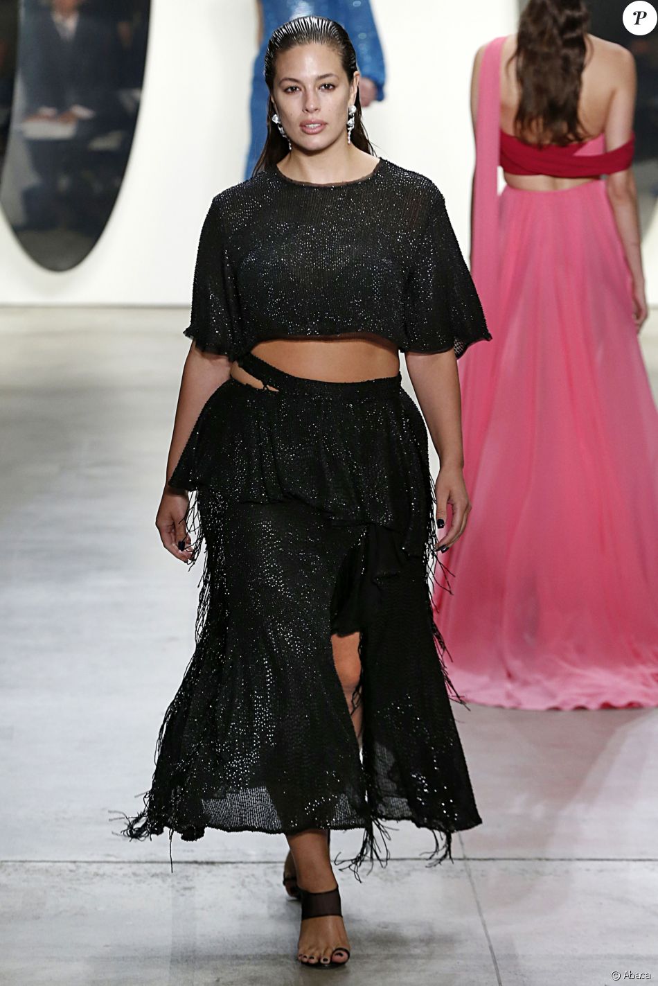 Ashley Graham au défilé Prabal Gurung à New York, le 10 septembre 2017 ...