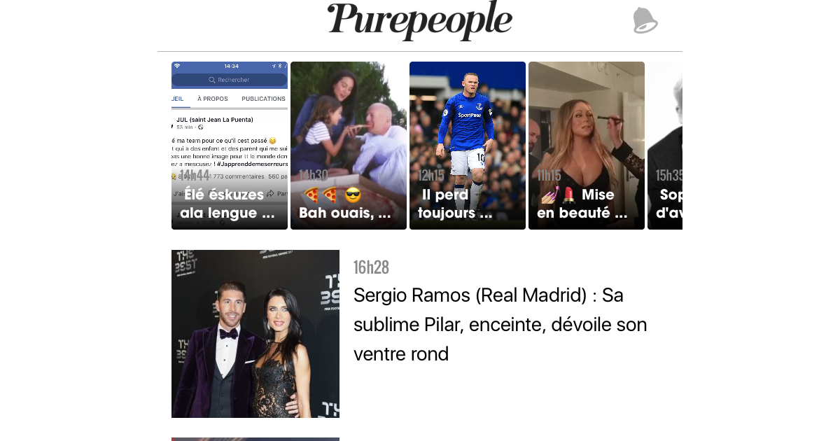 Découvrez les nouvelles Stories Purepeople sur votre application mobile ...