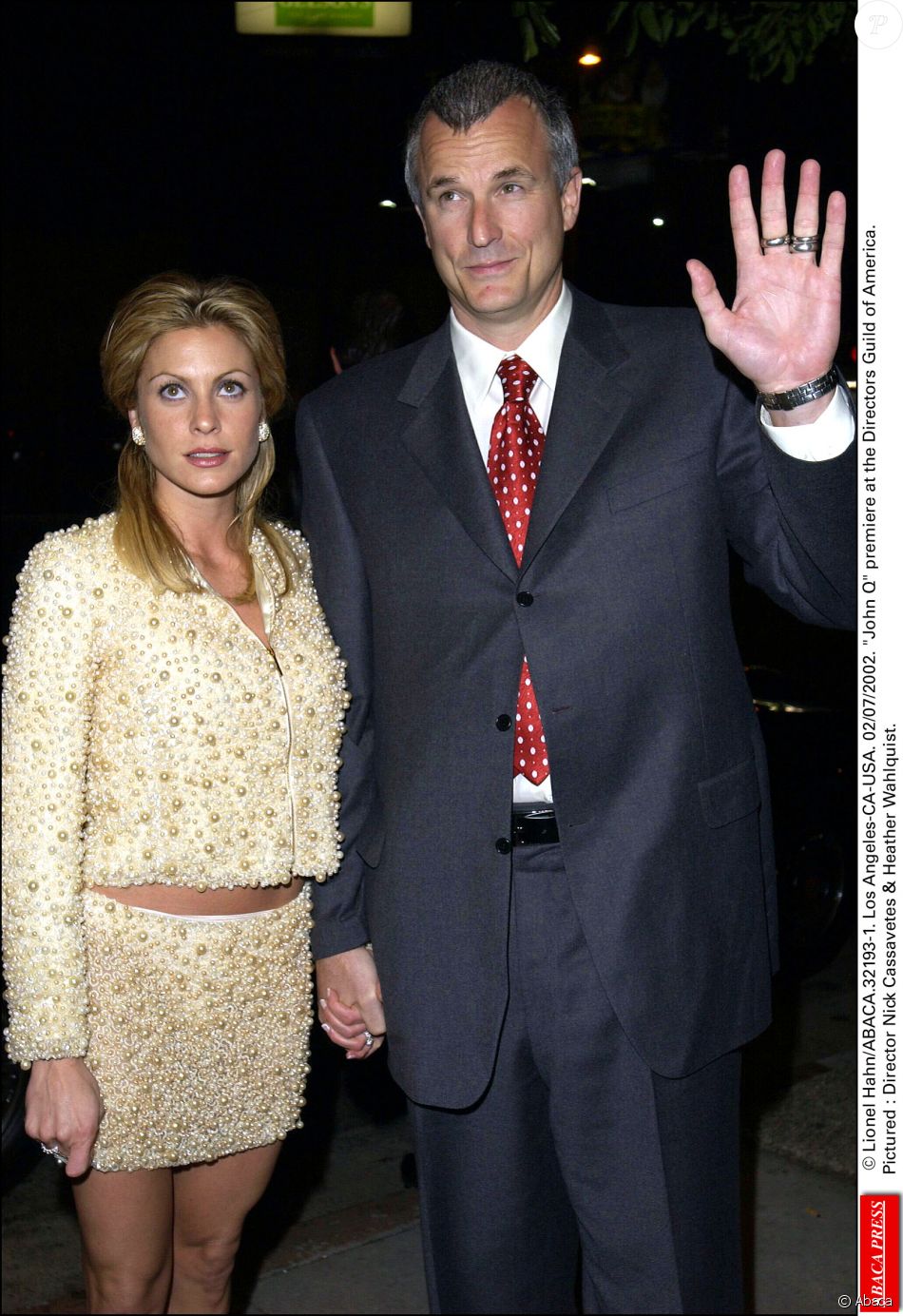 Nick Cassavetes & Heather Wahlquist à Los Angeles en 2002 - Purepeople